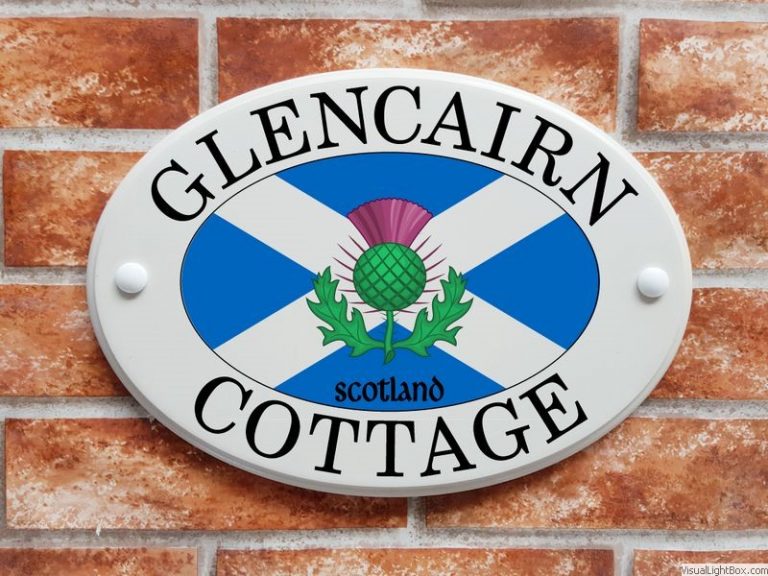 CERAMIC STYLE HOUSE SIGNS WITH PICTURES – House Sign Maker